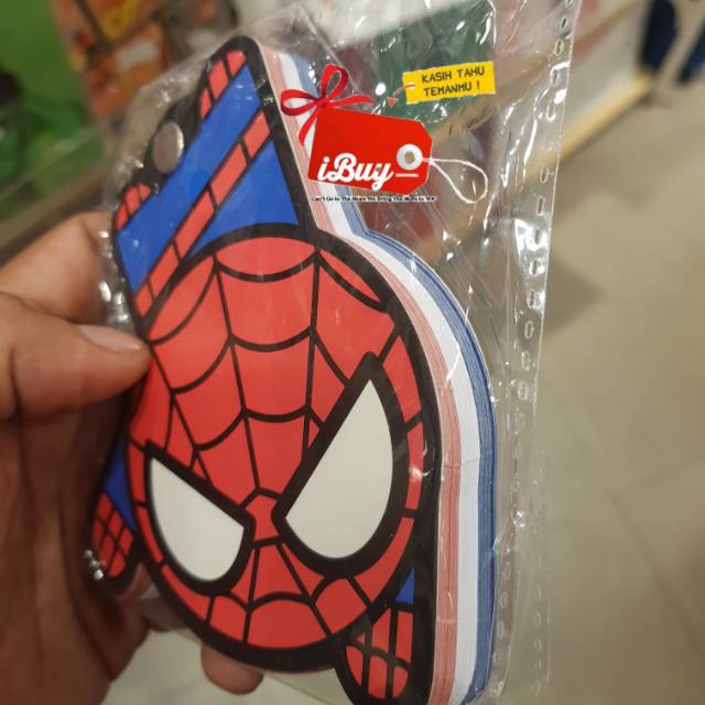 Jual Miniso Cute Spiderman Paper Notes Memo | Shopee Indonesia