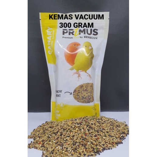 Jual PRIMUS CANARY 300GR VACUUM PACK PAKAN KENARI HARIAN LOMBA | Shopee ...