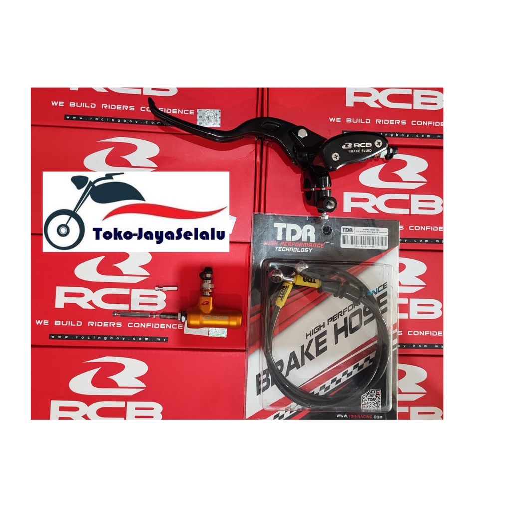 Jual Master Rem RCB Kiri Oval 14mm 14 mm dan Hydrolik Kopling RCB 14mm 14 mm dan Selang Rem TDR ...