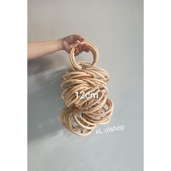 Jual Gelang Rotan Ring Rotan Macrame rattan 12cm | Shopee Indonesia