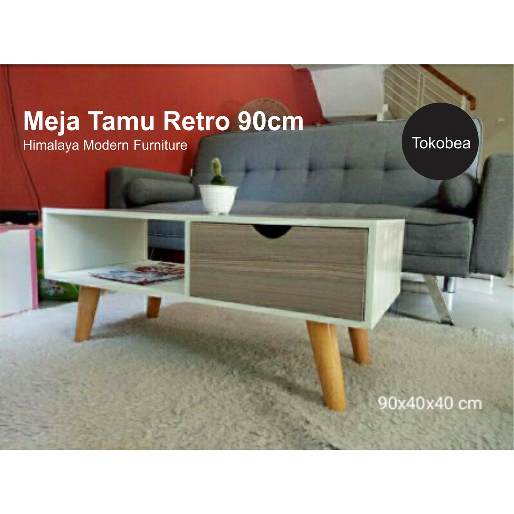 Jual Meja Tamu Retro 90cm luar pulau | Shopee Indonesia