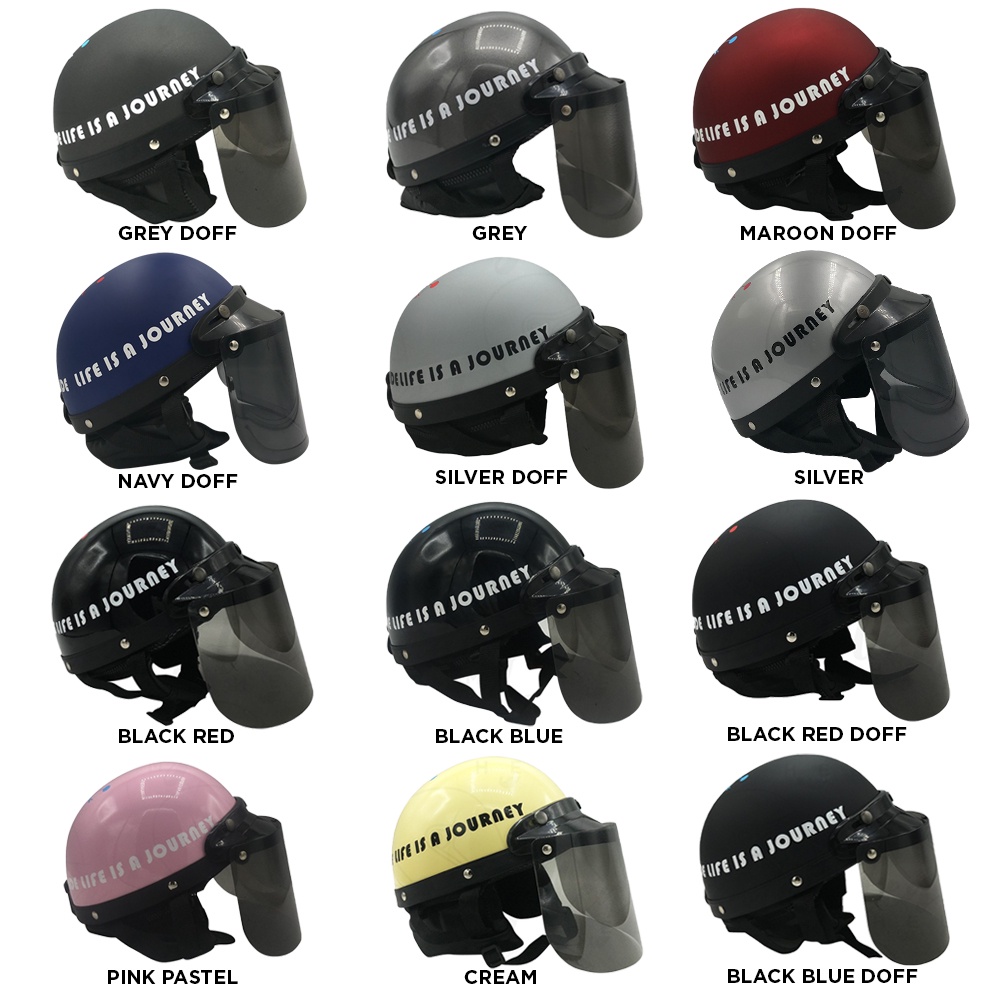 Jual Legacy Helm - Helm Chips Bogo Setengah Dewasa Motif Journey ...
