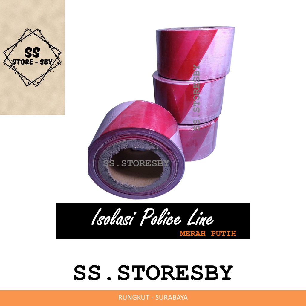 Jual BARRICADE TAPE POLICE LINE SAFETY LINE 3" X 300 METER GARIS POLISI ...