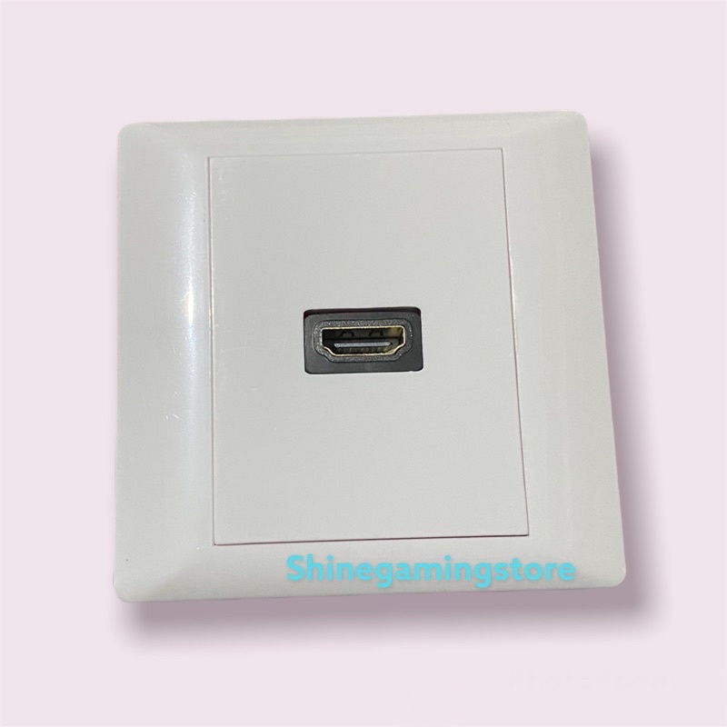 Jual Stop Kontak Faceplate HDMI Single 1 Port HDMI Face Plate dinding ...