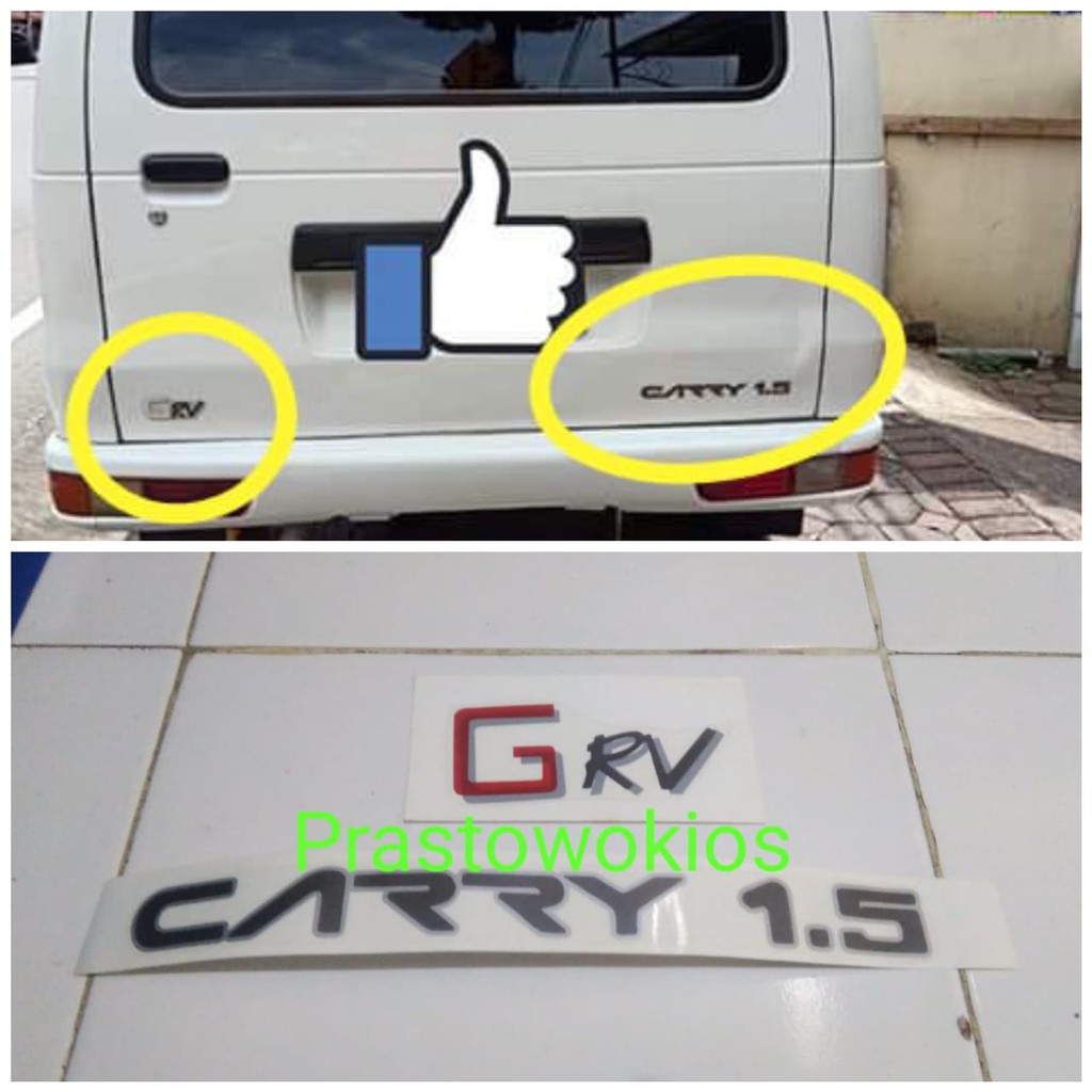 Jual sticker stiker tulisan GRV dan CARRY 1.5 | Shopee Indonesia