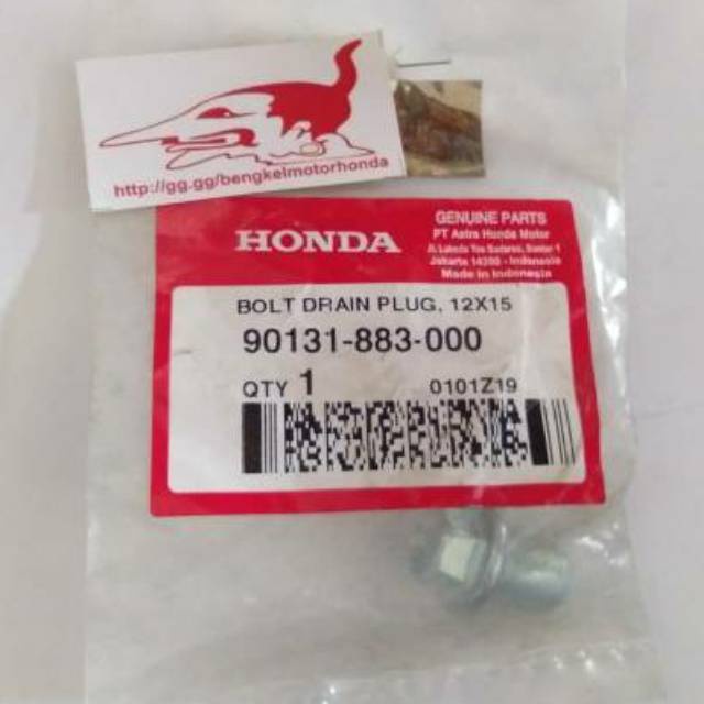 Jual Bolt Drain Plug 12x15 Baut Tap Tutup Oli Mesin Beat Vario Scoopy ...