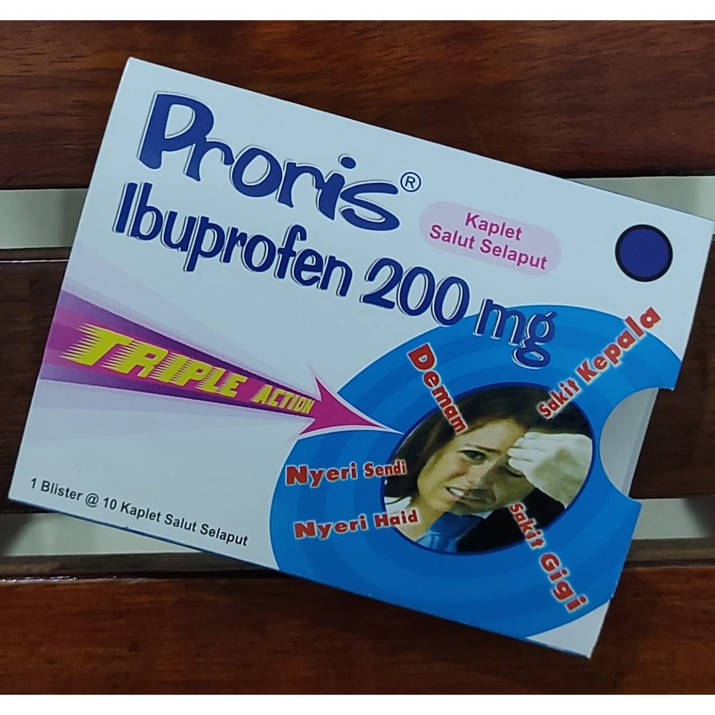 Jual Proris 10 Kaplet / Ibuprofen 200 MG / Pereda Nyeri / Sakit Kepala ...
