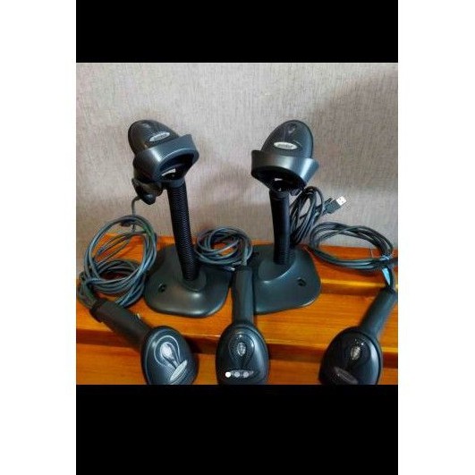 Jual ZEBRA Symbol Barcode Scanner LS2208 & Dudukan Bekas Berkualitas ...