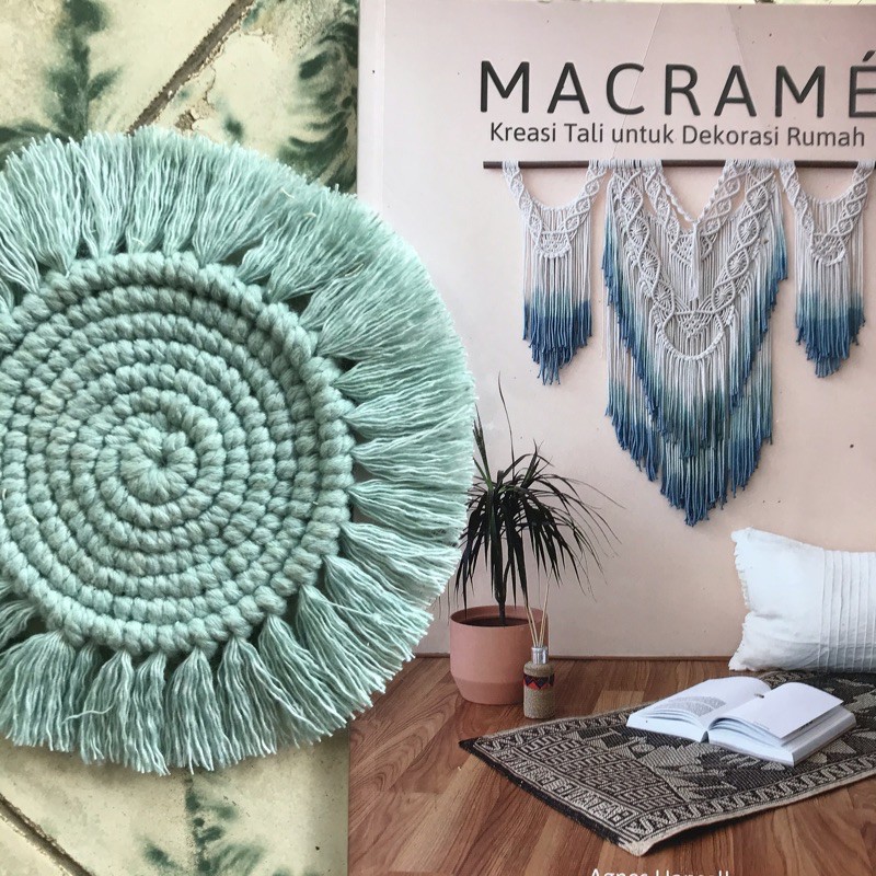 Jual Macrame tatakan gelas/macrame coaster | Shopee Indonesia