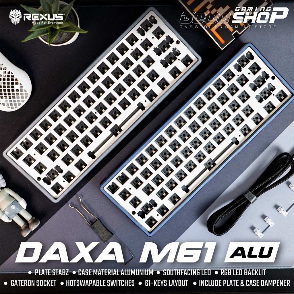 Jual Rexus Daxa M61 Alu - Barebone | Shopee Indonesia