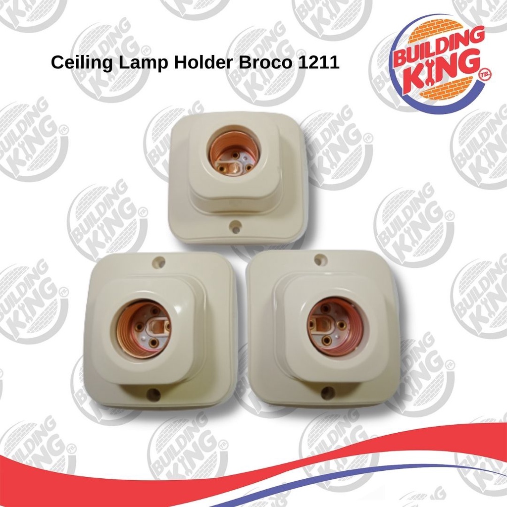 Jual Ceiling Lamp Holder BROCO 1211 Persegi Rumah Lampu Kotak Tempel E ...