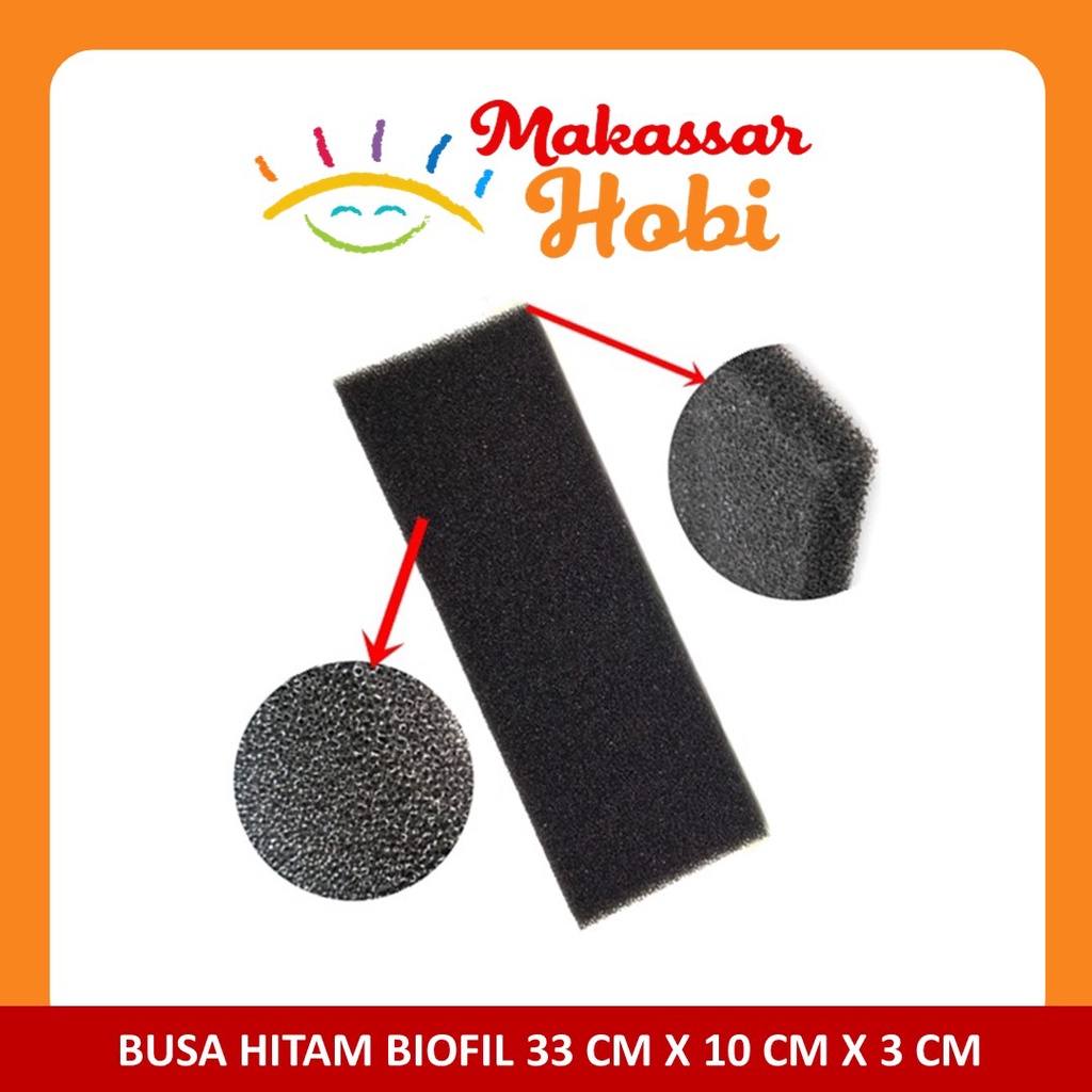 Jual Busa Hitam Biofil 33 x 10 x 3 cm Biofill Media Filter Aquarium ...