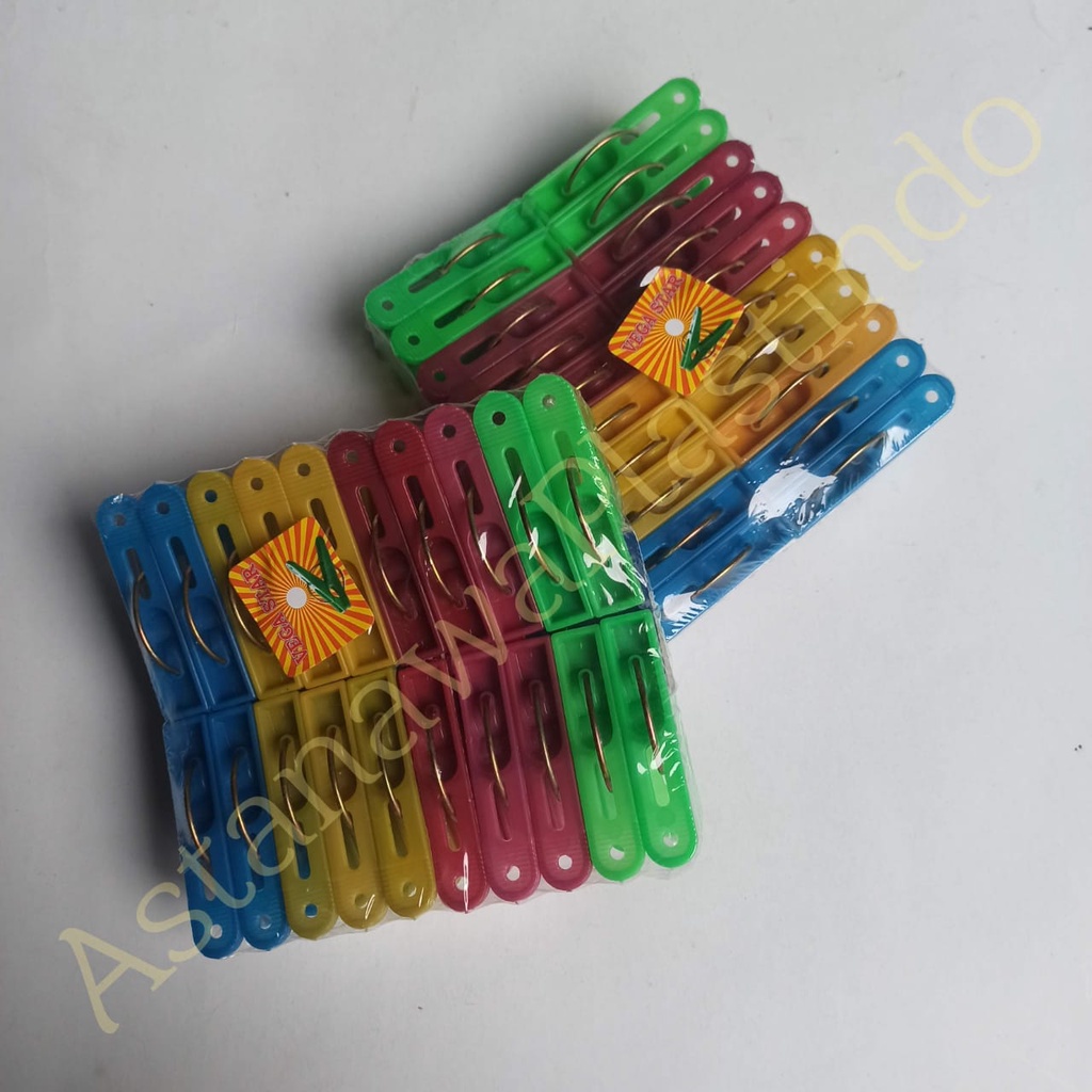 Jual Jepitan baju 20 pcs penjepit jemuran plastik jepit celana kawat ...