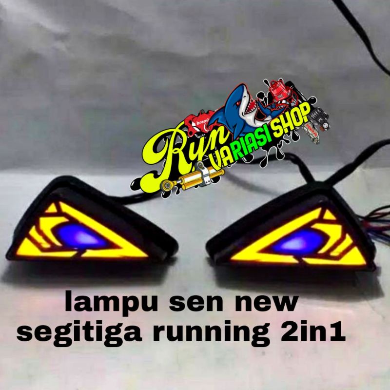 Jual lampu sein sen tempel new segitiga transformer running 2in1 cbr 150 ninja 150 GSX r15 v1 v2 ...