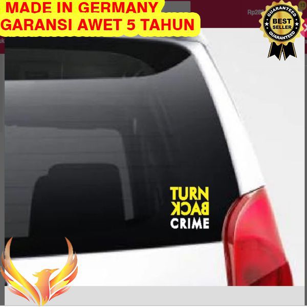 Jual TERMURAH Stiker Turn Back Crime Polisi Logo Di Mobil Motor Laptop ...
