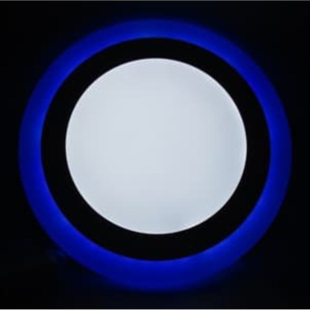 Jual Lampu LED Downlight Panel Bulat Putih 12W Biru 4W Round White Blue ...