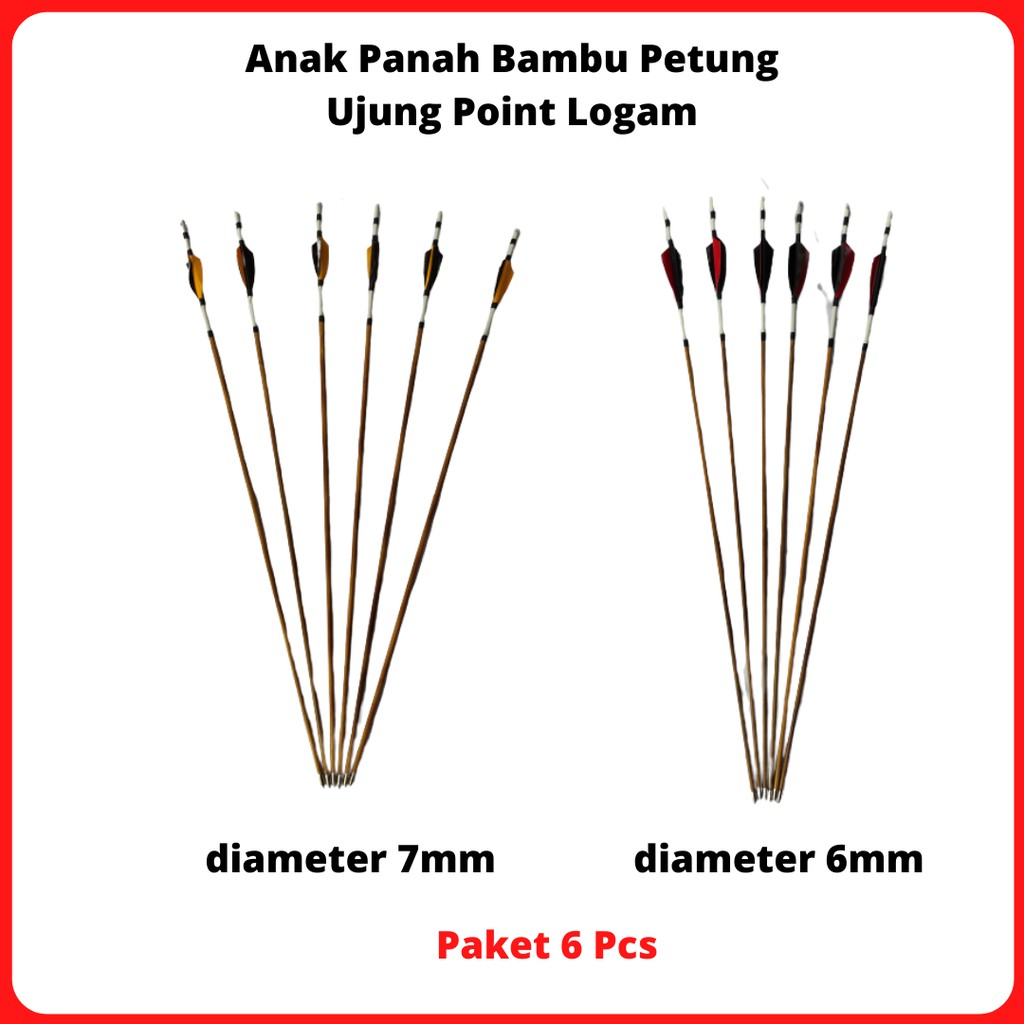 Jual Anak Panah Paket 6 Pcs | Shopee Indonesia