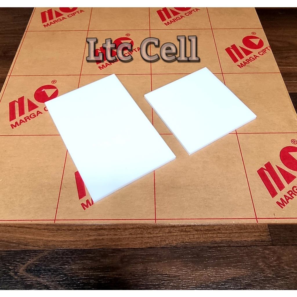 Jual Acrylic Putih Solid 2mm Akrilik Custom Putih Pekat Laser Cutting ...