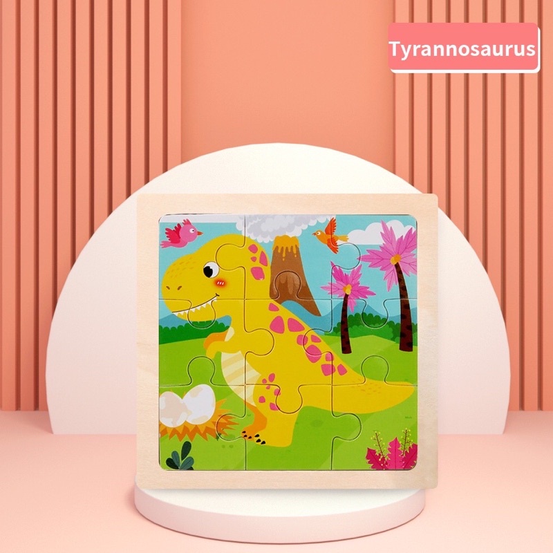 Jual Wooden Puzzle 9pcs/Puzzle Kayu 9 keping/Puzzle kayu sederhana ...