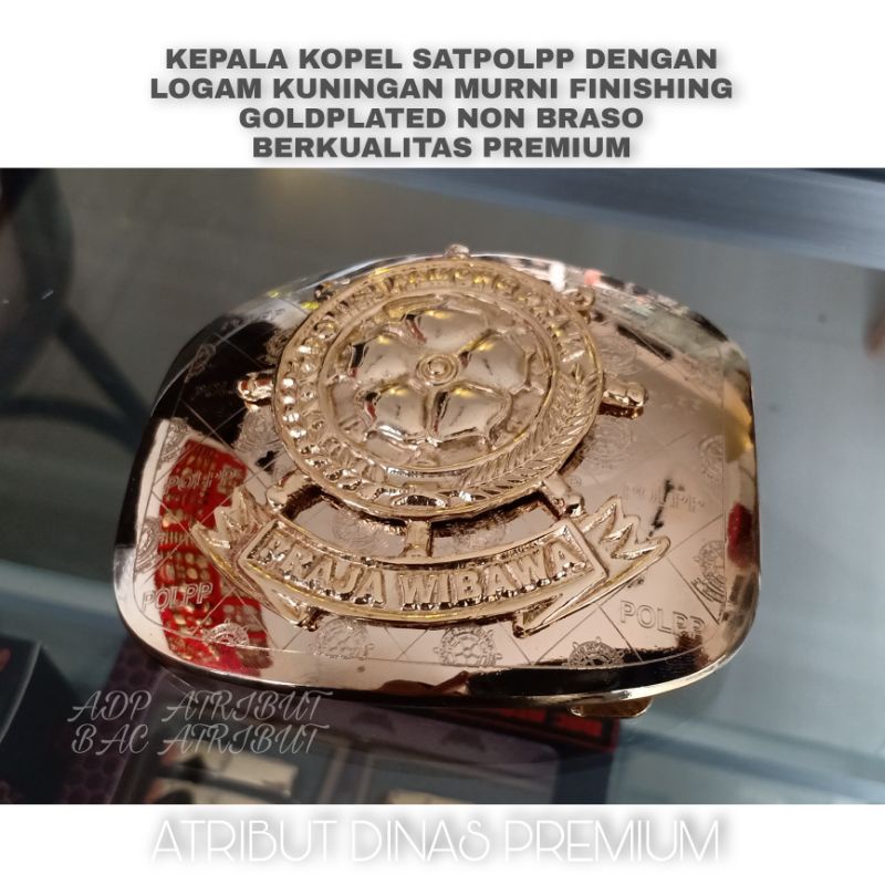 Jual Kepala Kopel pol pp - Bangkol SatpolPP Tebal Lapis emas | Shopee ...