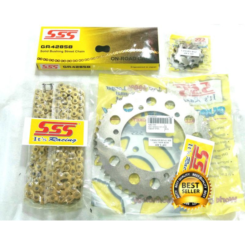 Jual Gear Set SSS R15 VVA - Vixion R / Gearset Girset R15 V3 428 Termurah Gearset Gir Girset R15 ...