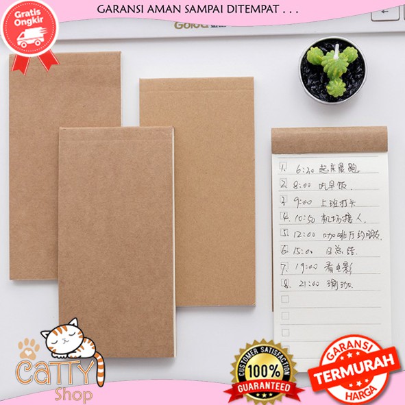 Jual CATTY NOTEBOOK TIPIS PERSEGI PANJANG / BUKU CATATAN MINI VERTIKAL ...