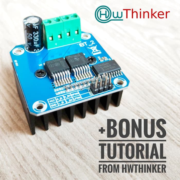 Jual Motor Driver BTS7960 BTS7960B 43A High Current Modul | Shopee ...