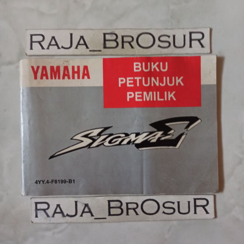 Jual Buku petunjuk pemilik/Manual book Yamaha Sigma 4YY 2Tak 2T | Shopee Indonesia