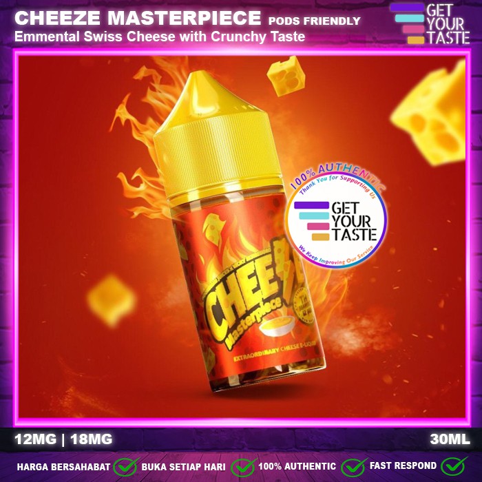 Jual Liquid Cheeze Masterpiece Pods Friendly 30ML by IJ - Cheese ...