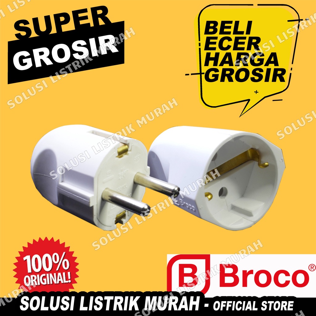 Jual Broco Steker Arde / Kontra Steker Arde Colokan Listrik | Shopee ...