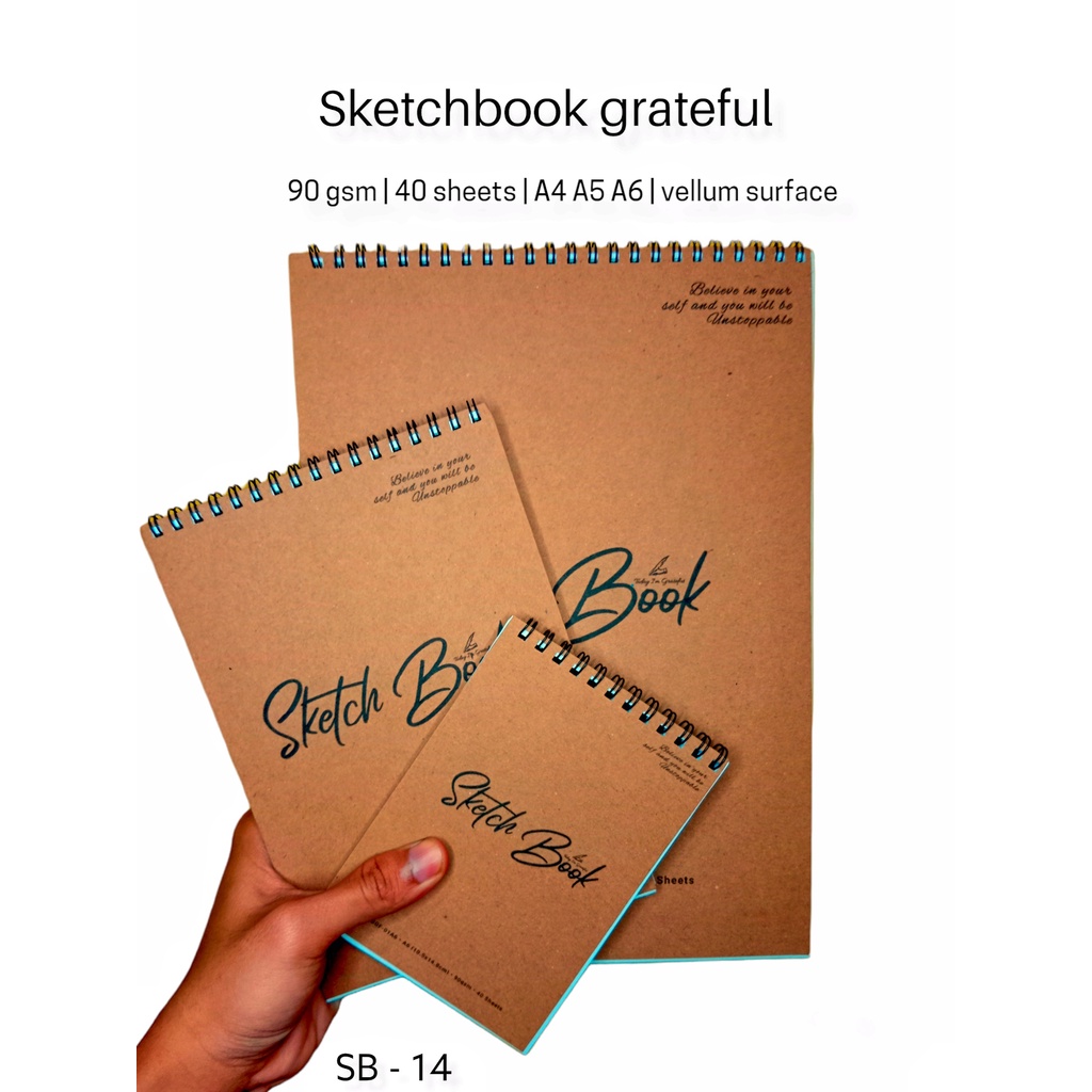 Jual Sketchbook A4 A5 A6 ( 40 Lembar ) / Buku Sketsa / Buku Desain ...