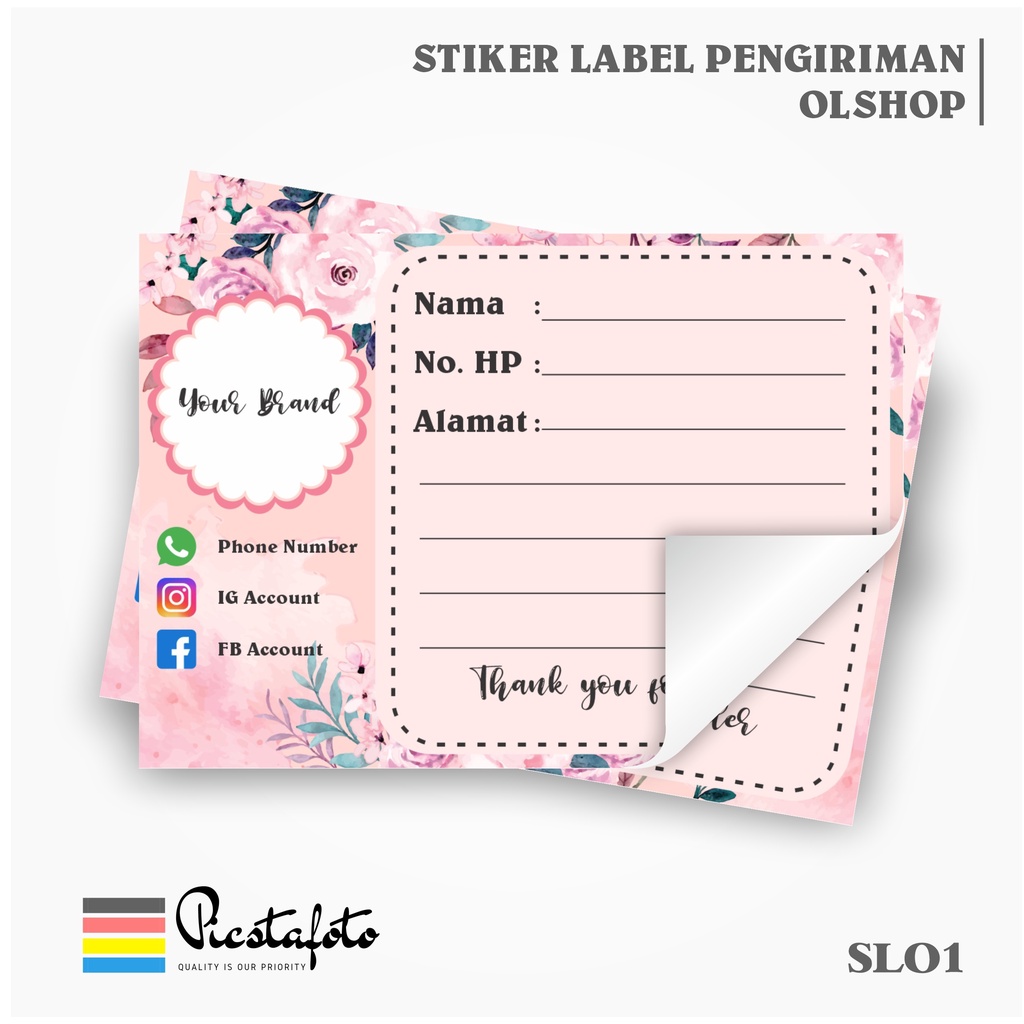 Jual Stiker Label Pengiriman Paket Online Shop Olshop - SLO1 | Shopee ...