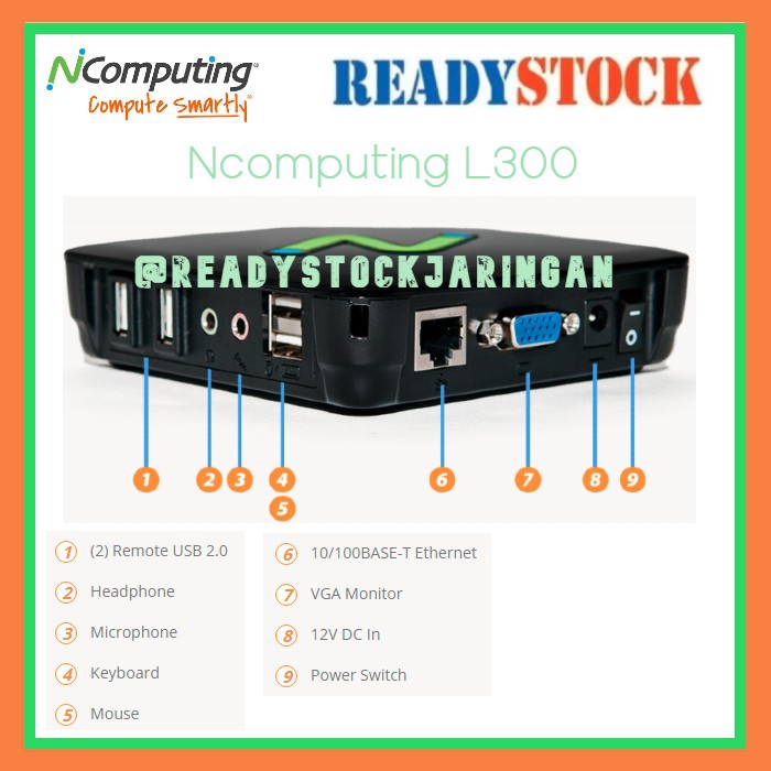 Jual Ncomputing L300 ACCESS UP TO 100 VIRTUAL DESKTOP | Shopee Indonesia