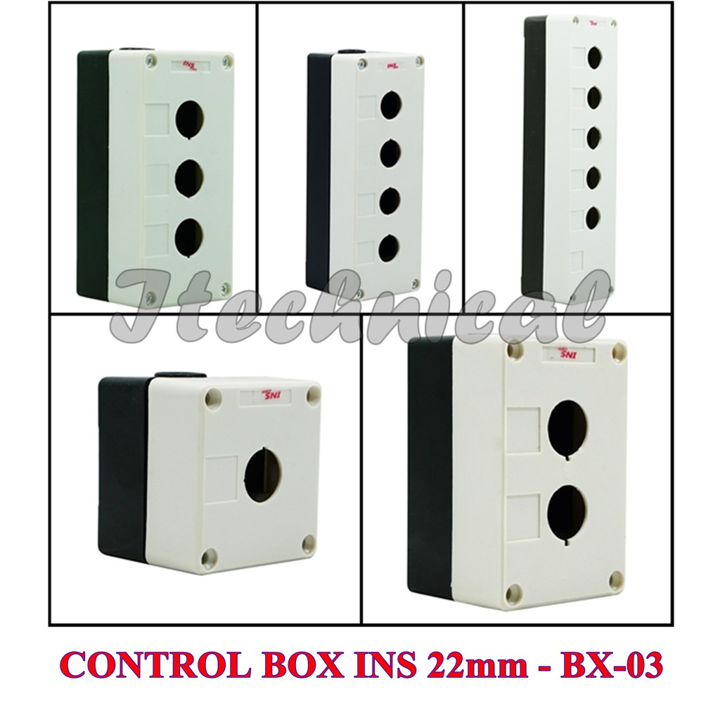 Jual CONTROL BOX PUSH BUTTON 3 LUBANG 22mm / CONTROL BOX PUSHBUTTON 3 ...