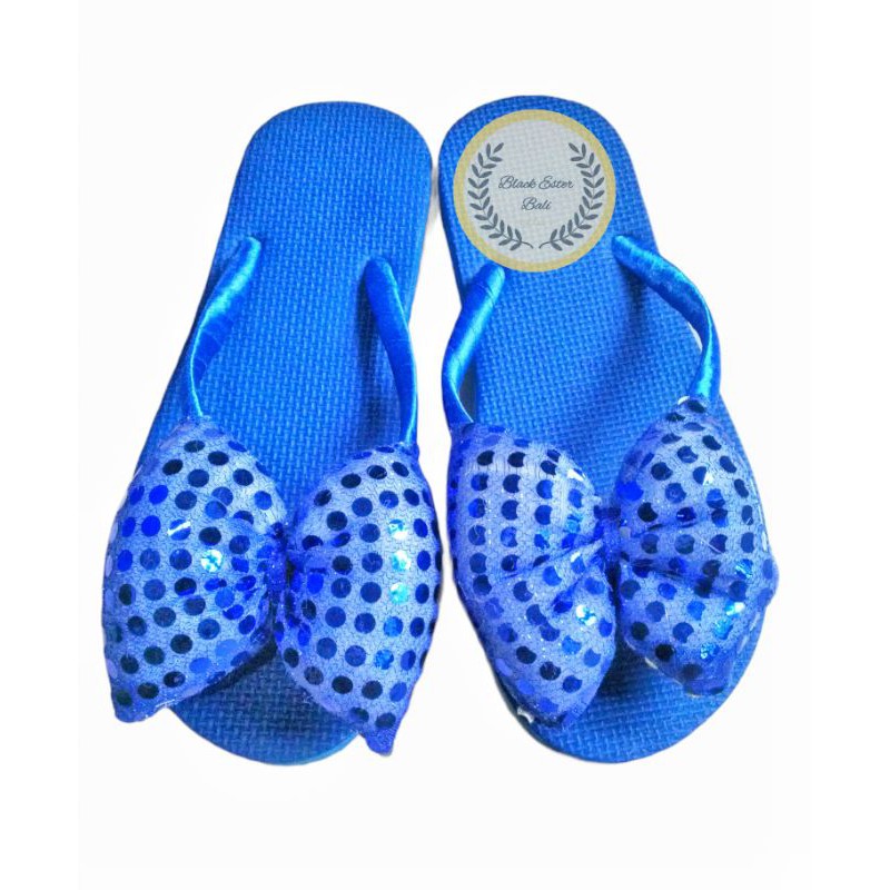 Jual Sandal Pita Bali Biru Blink | Shopee Indonesia