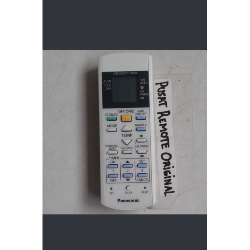 Jual REMOTE REMOT AC PANASONIC ECONAVI NANOE G TITIK 3 ORIGINAL ASLI ...