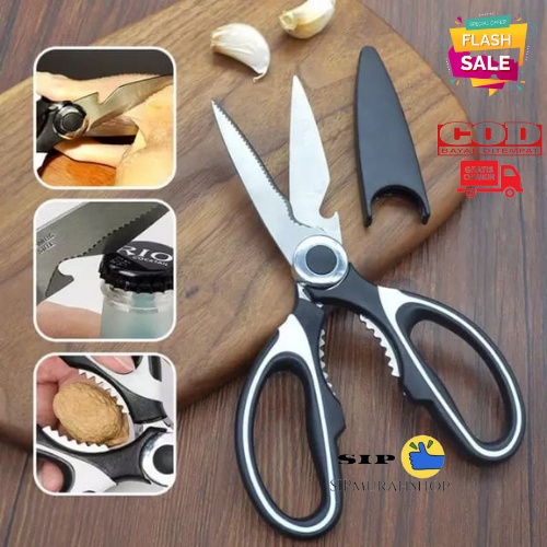 Jual GUNTING DAPUR MULTIFUNGSI SERBAGUNA DAGING STAINLESS / GUNTING ...
