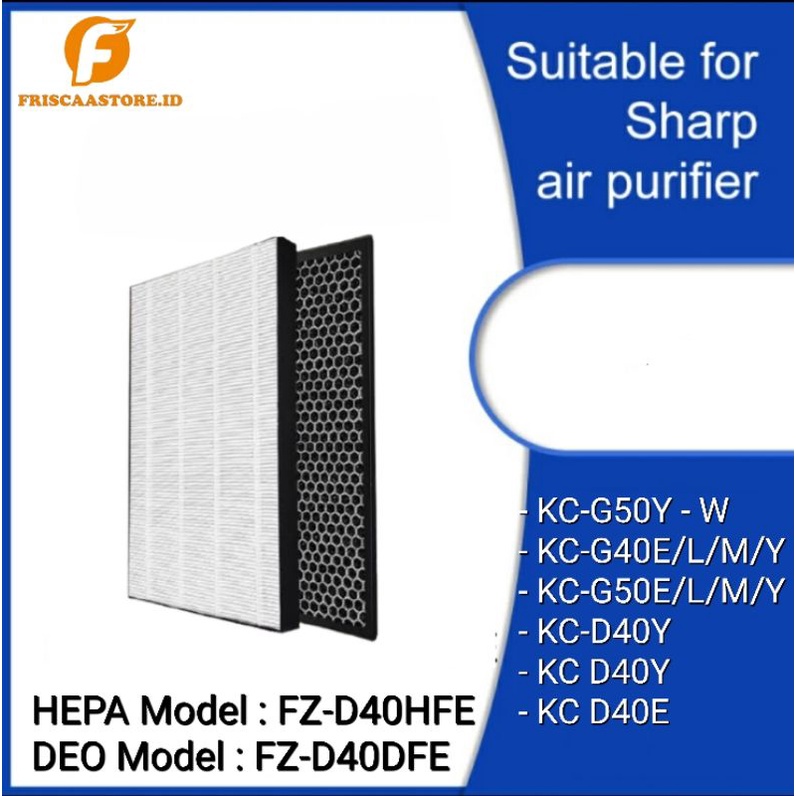 Jual NAUTIC - HEPA Filter Compatible Sharp Air Purifier FZ-D40HFE FZ ...