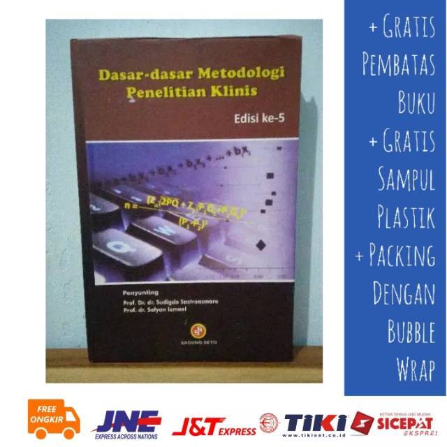 Jual Dasar-Dasar Metode Penelitian Klinis - Sudigdo Sastroasmoro ...