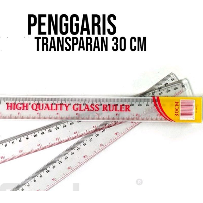 Jual Penggaris Panjang 30cm Penggaris Mika Transparan Bening | Shopee ...