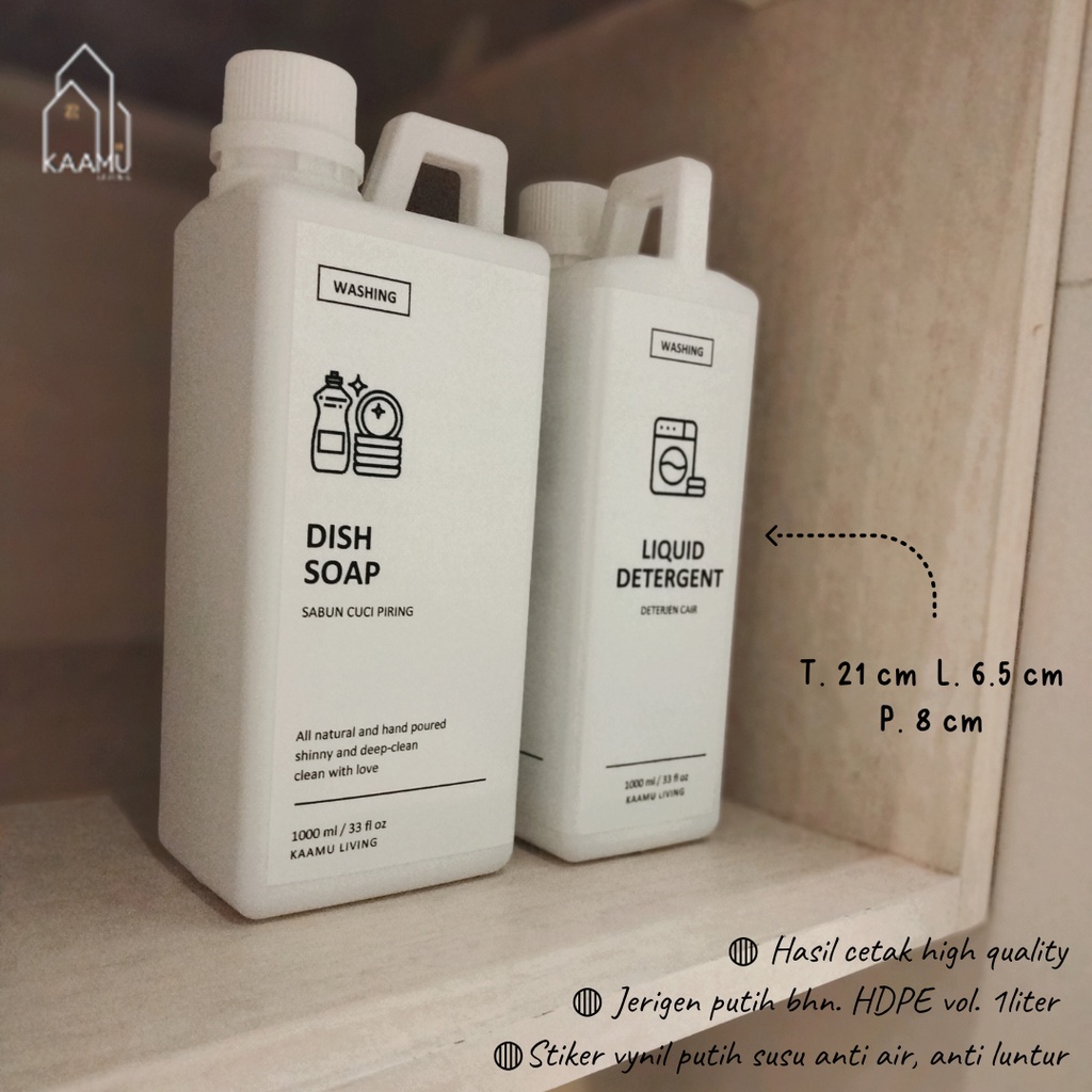 Jual KAAMU LIVING - MISAKI | Jerigen 1L - Botol Jerigen Jerrycan 1liter ...