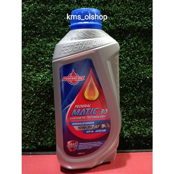 Jual Oli Federal Matic 30 Ecomaxx 800 ml SAE 10W-30 Oli Mesin Motor ...
