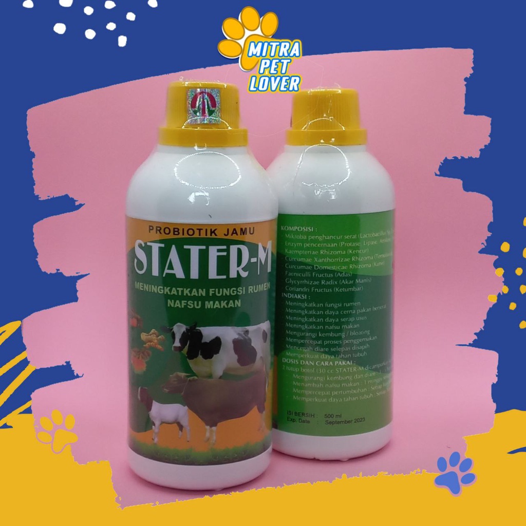 Jual VITAMIN MENINGKATKAN FUNGSI RUMEN NAFSU MAKAN SAPI - STATER - M ...