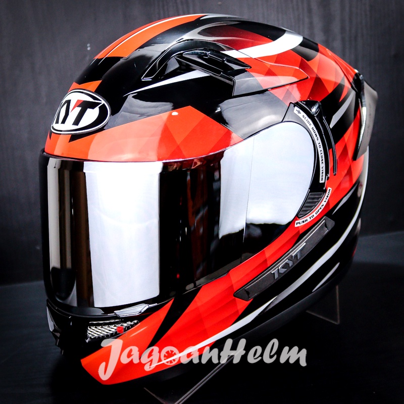 Jual KYT K2 Rider DIAMOND | BLACK RED | FULLFACE | DOUBLE VISOR ...