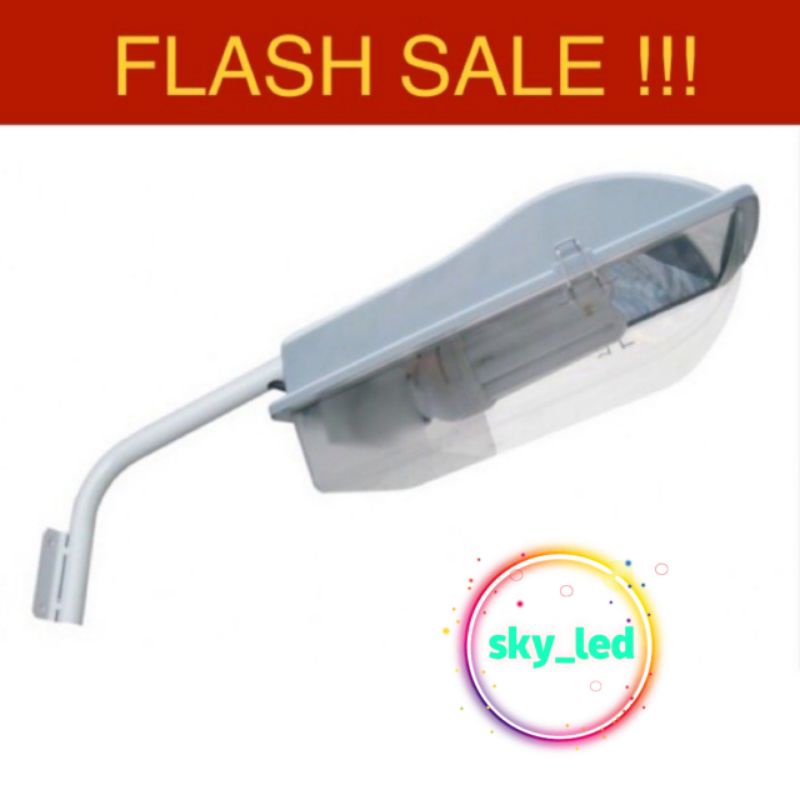 Jual kap lampu jalan/PJU/ water proof/ led outdoor fitting e27 +TIANG / lampu jalan | Shopee ...