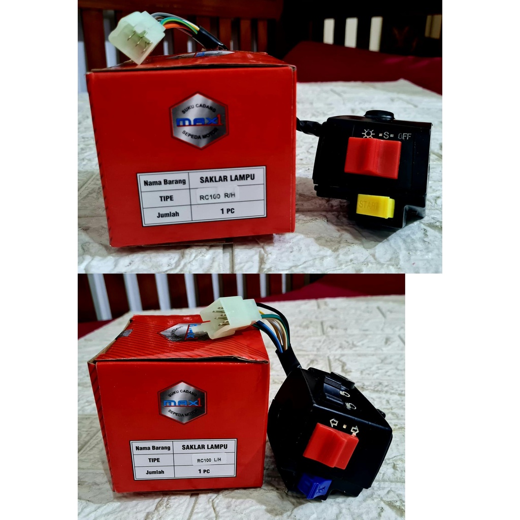 Jual MURAH SAKLAR SAKELAR HOLDER SET KANAN KIRI BESI SUZUKI RC100 BRAVO ...