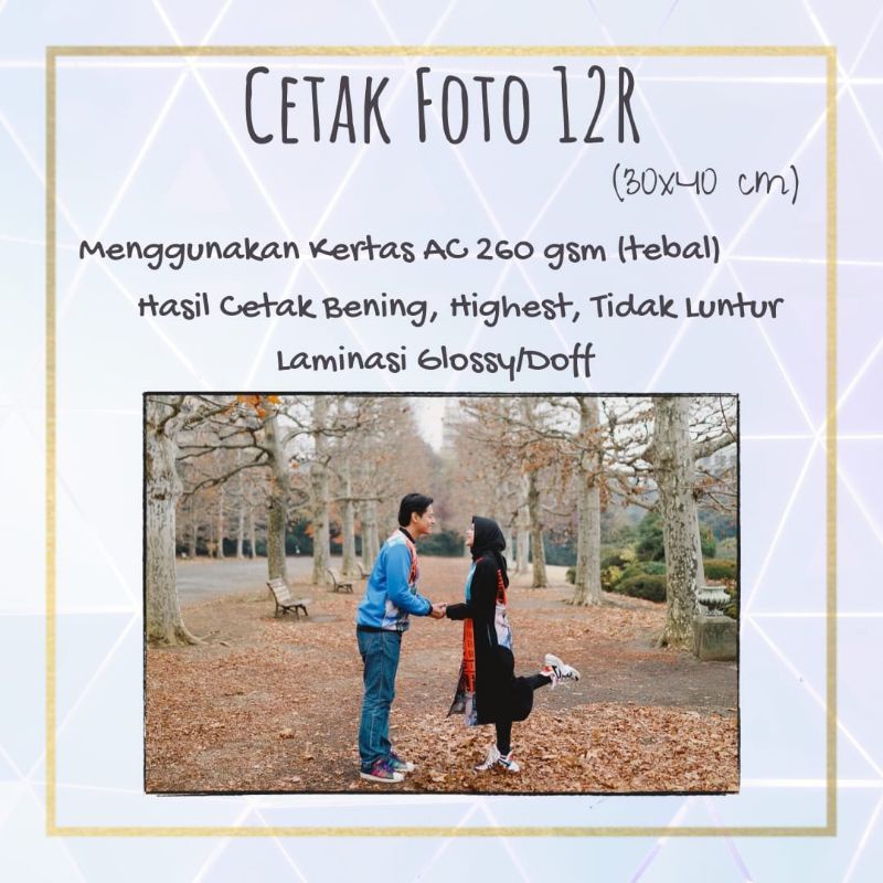 Jual TERMURAH Cetak Foto 12R 30x40 Laminasi Glossy/Doff | Shopee Indonesia