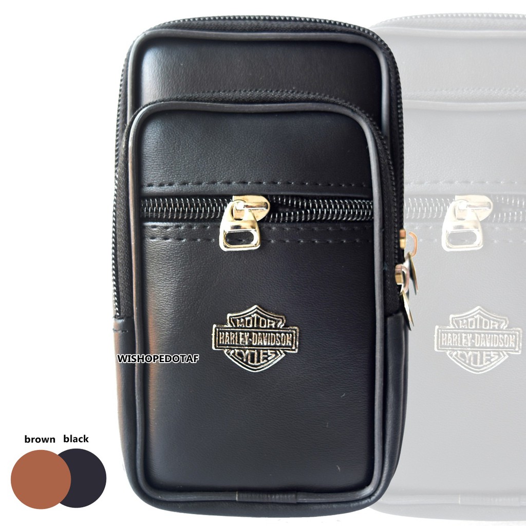Jual dompet hp pinggang pria Motor Sport hitam Max Size | Shopee Indonesia