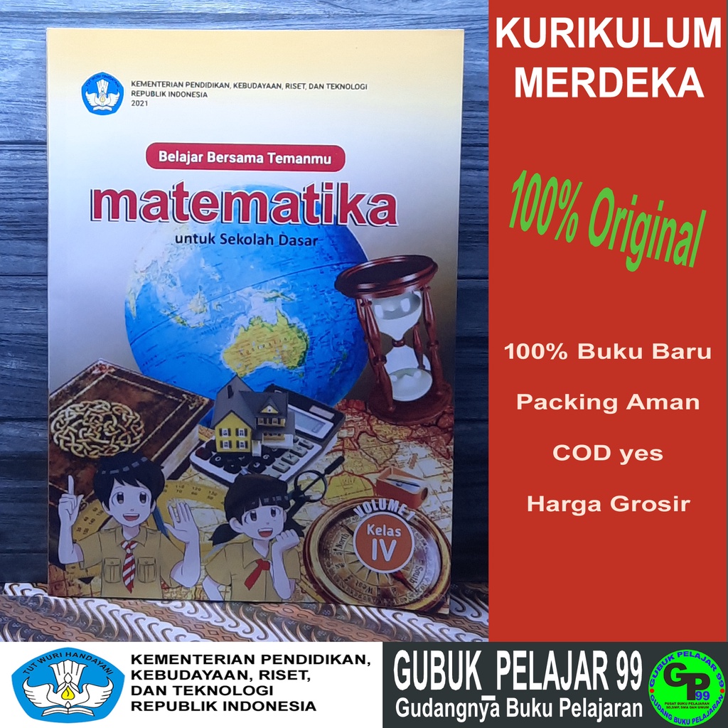 Jual Buku Paket Siswa MATEMATIKA Untuk SD/MI Kelas 4 volume 1 Kurikulum ...