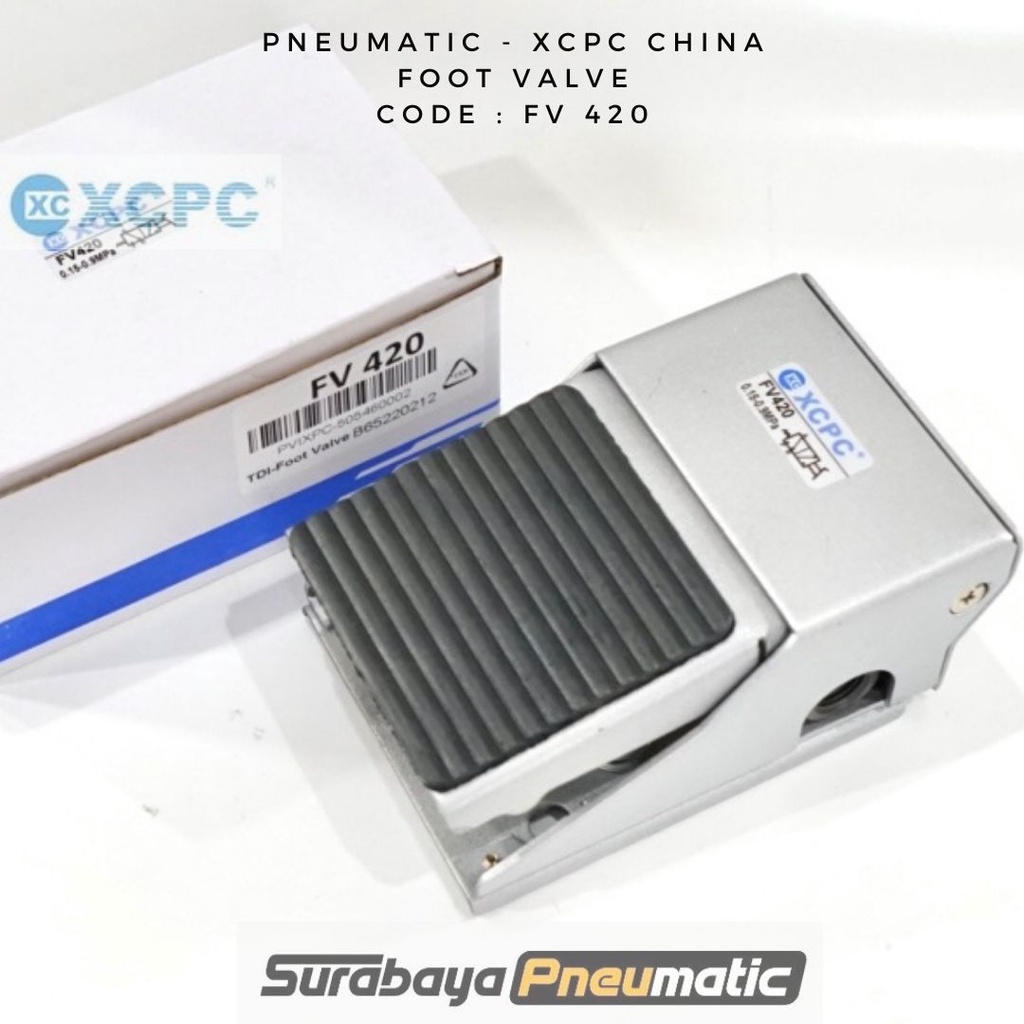 Jual Foot Valve Pneumatic - Foot Switch Angin FV420 / FV-420 / FV 420 ...